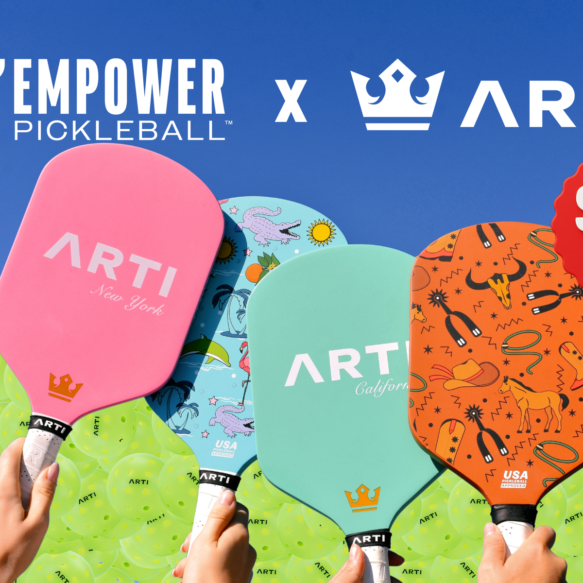 Best Pickleball Paddles for Your Style: ARTI Teams Up With Empower Pic